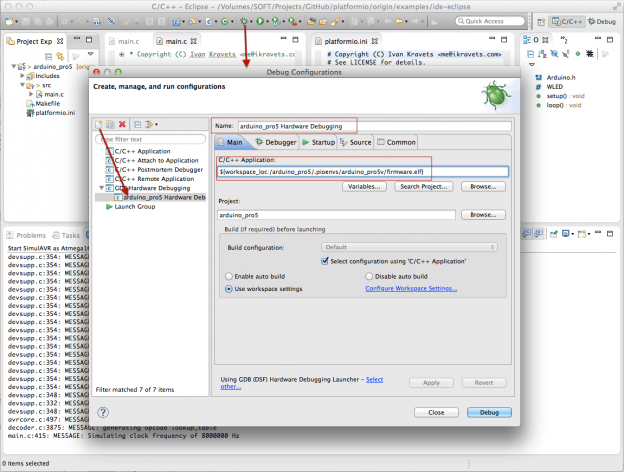 Building And Debugging Atmel Avr Arduino Based Project Using Eclipse