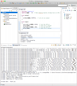 Building and debugging Atmel AVR (Arduino-based) project using Eclipse ...