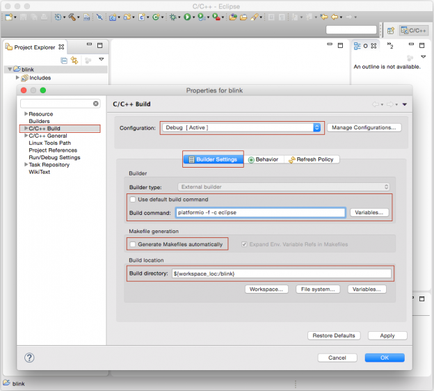 Building And Debugging Atmel Avr Arduino Based Project Using Eclipse 1409